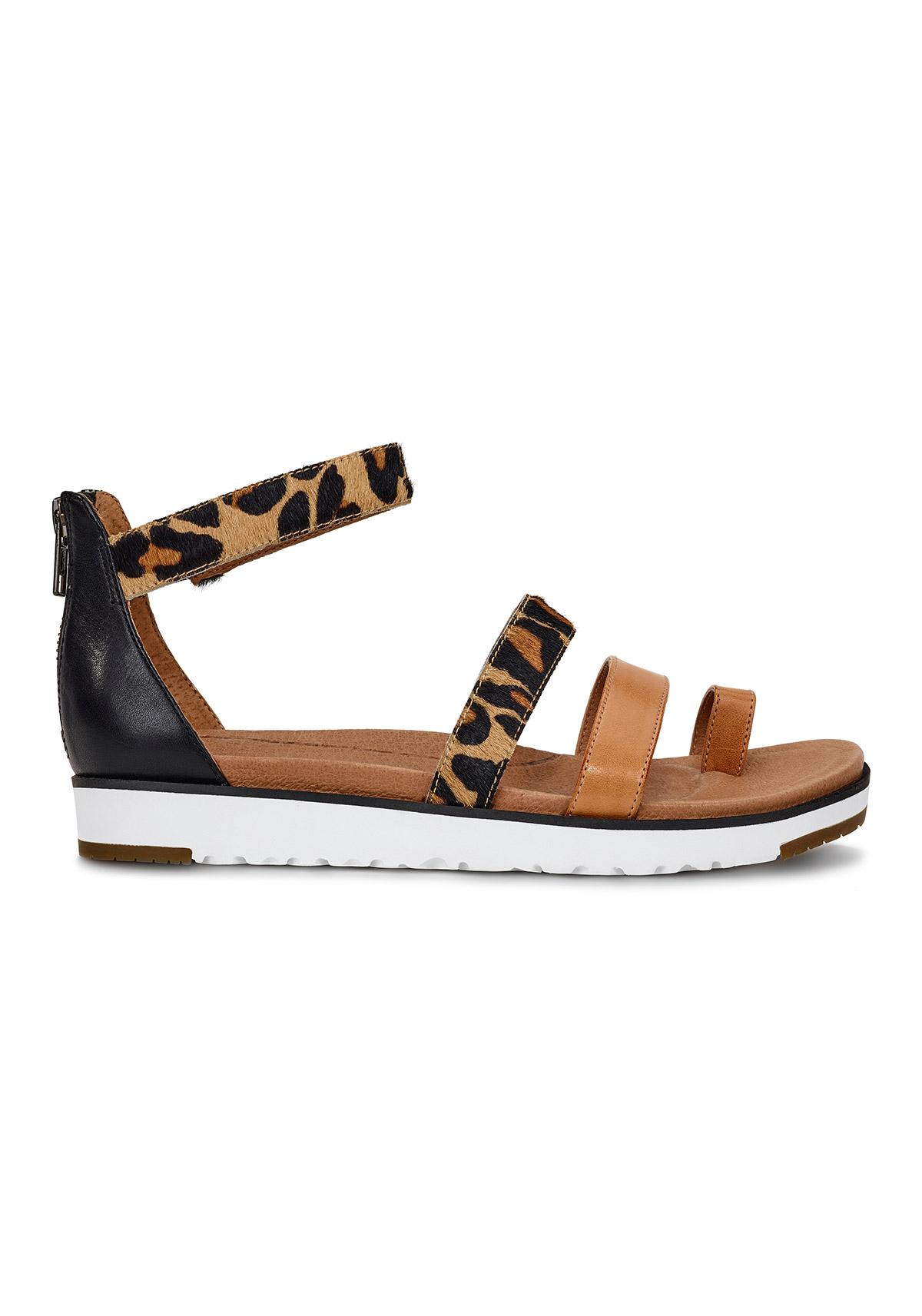 Leopard print ugg online sandals